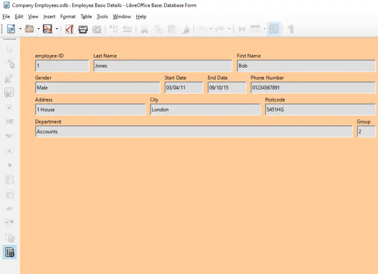 Database Forms