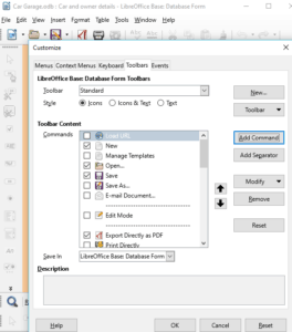 Advanced Database – Assign/attach a macro to a command button