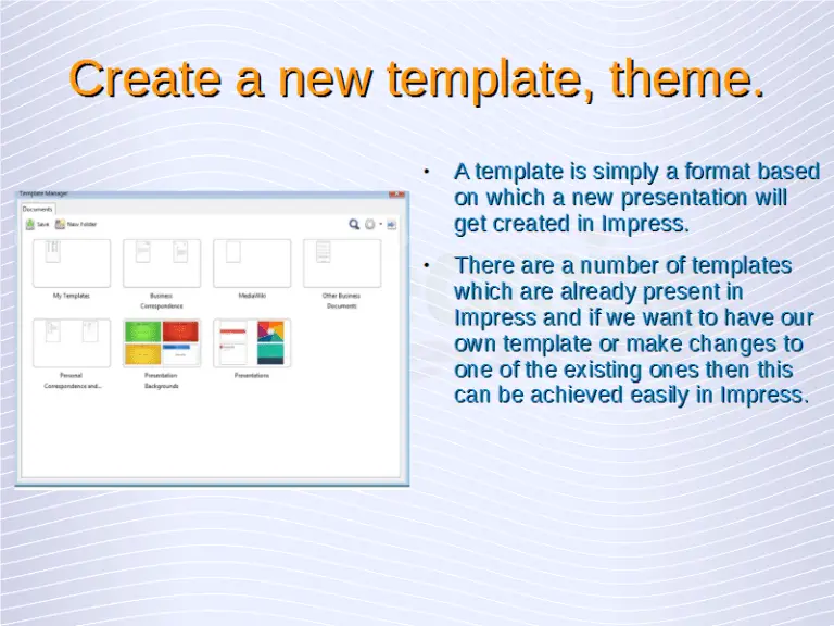 Advanced Presentations – Templates