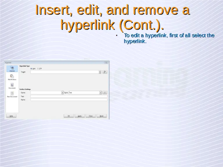 Advanced Word Processing – Linking