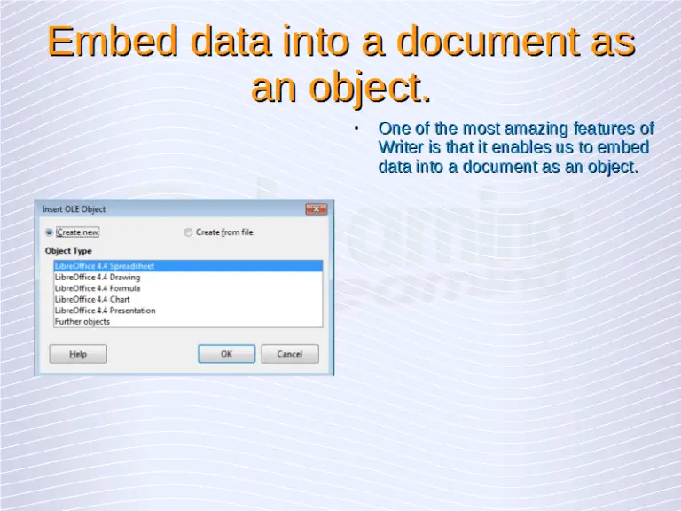 Advanced Word Processing – Embedding