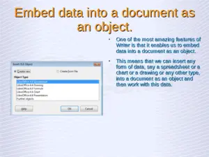 Advanced Word Processing – Embedding