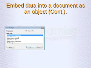 Advanced Word Processing – Embedding