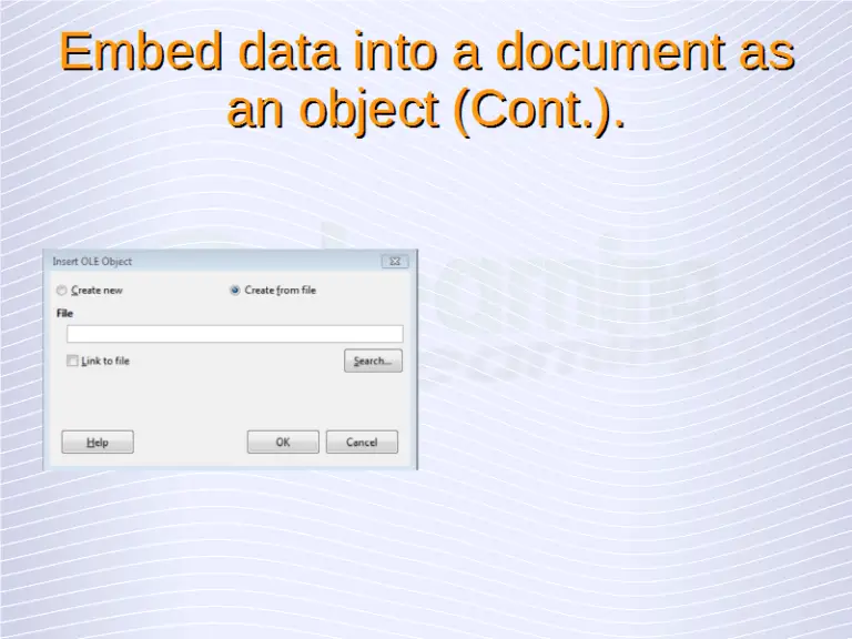 Advanced Word Processing – Embedding