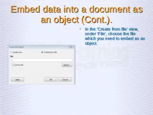 Advanced Word Processing – Embedding