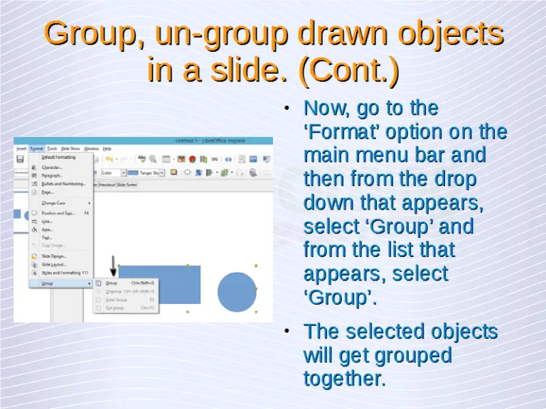 Understanding Presentations – Grouping and Arranging