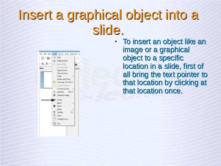 Understanding Presentations – Insert Objects