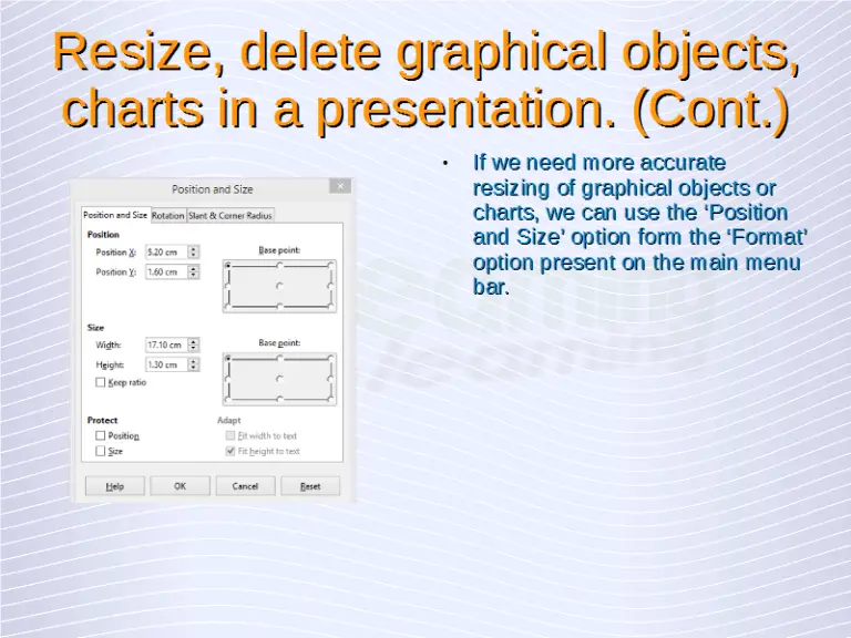 Understanding Presentations – Manipulate Objects