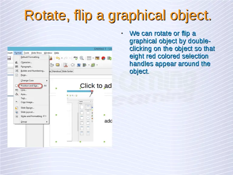 Understanding Presentations – Manipulate Objects