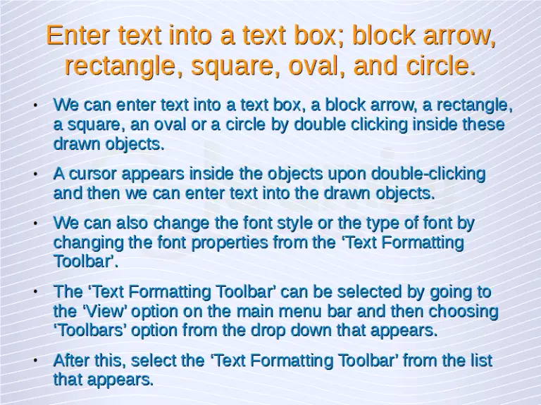 Understanding Presentations – Text in Objects