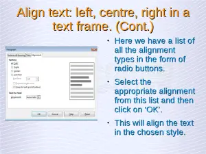 Understanding Presentations – Formatting Text