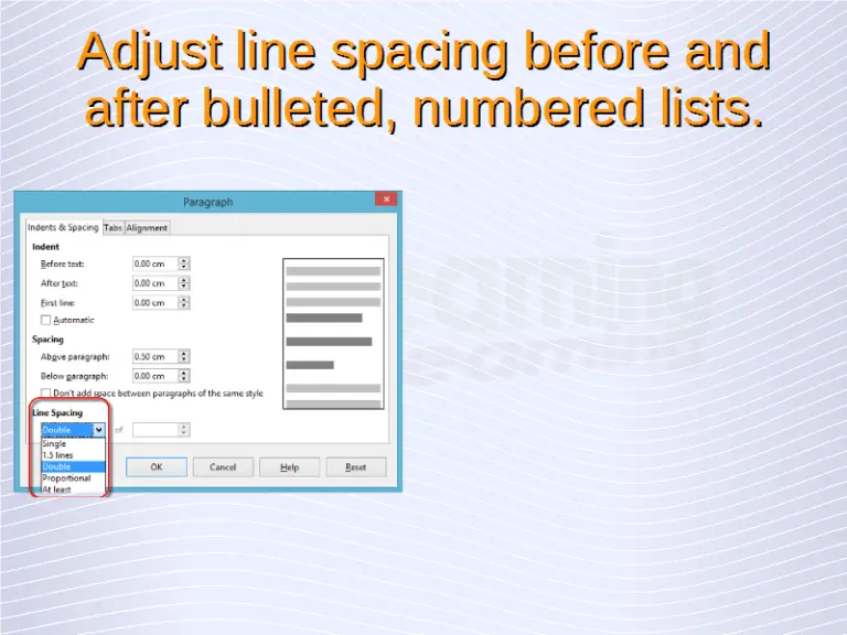 Understanding Presentations – Lists