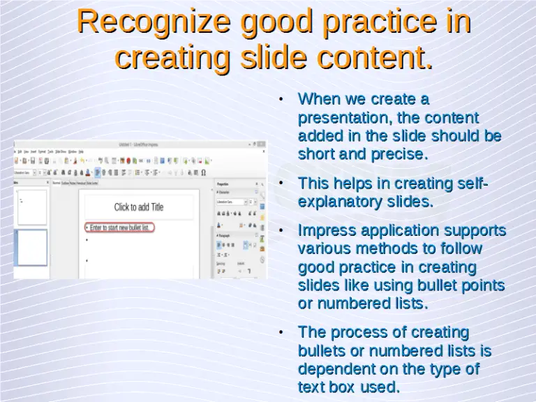 Understanding Presentations – Good Practice