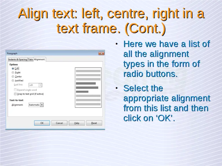 Understanding Presentations – Formatting Text