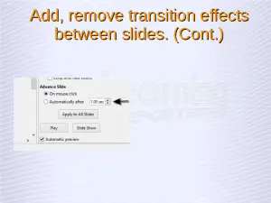 Understanding Presentations – Slide Transition