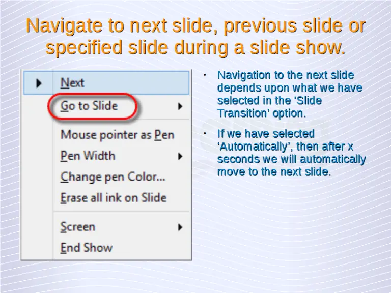 Understanding Presentations – Slide Show