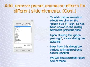 Understanding Presentations – Animation Effects