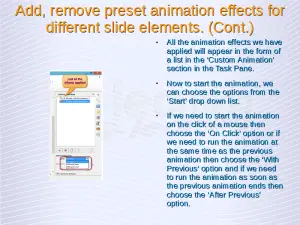 Understanding Presentations – Animation Effects