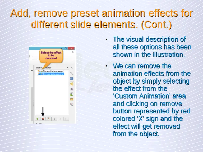 Understanding Presentations – Animation Effects