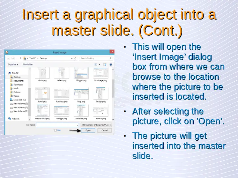 Understanding Presentations – Master Slide
