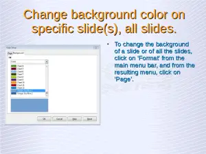 Understanding Presentations – Change background color