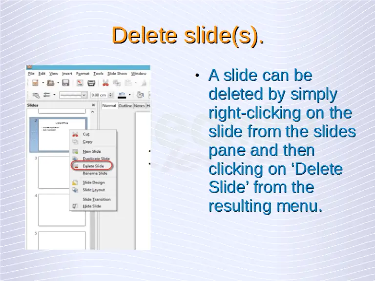 Understanding Presentations – Copy, move, delete slides