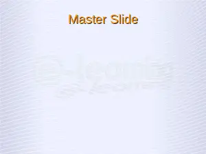 Understanding Presentations – Master Slide