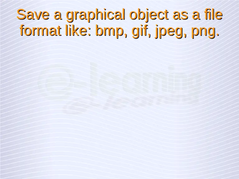 Handling Graphical Objects
