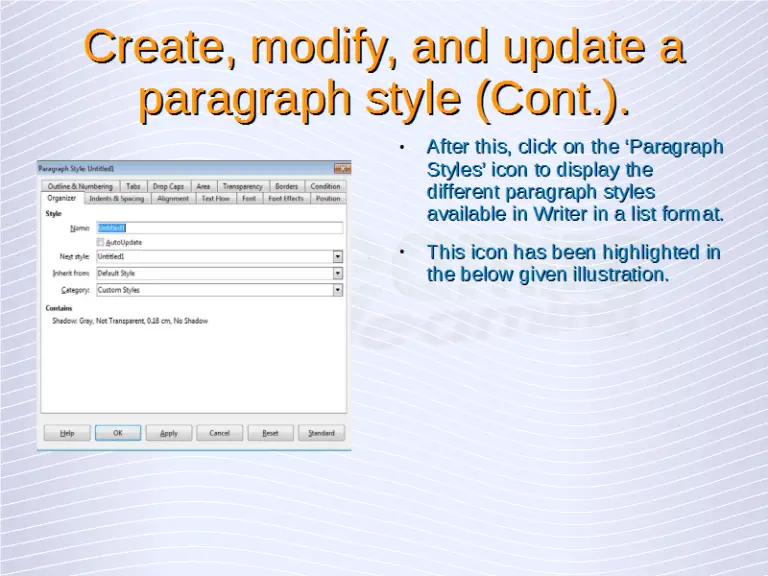 Advanced Word Processing – Paragraph Styles