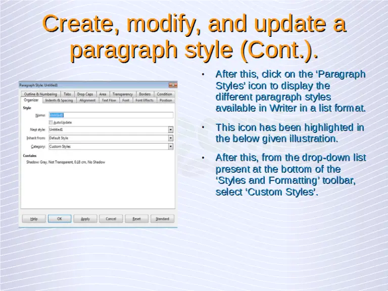 Advanced Word Processing – Paragraph Styles