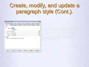 Advanced Word Processing – Paragraph Styles