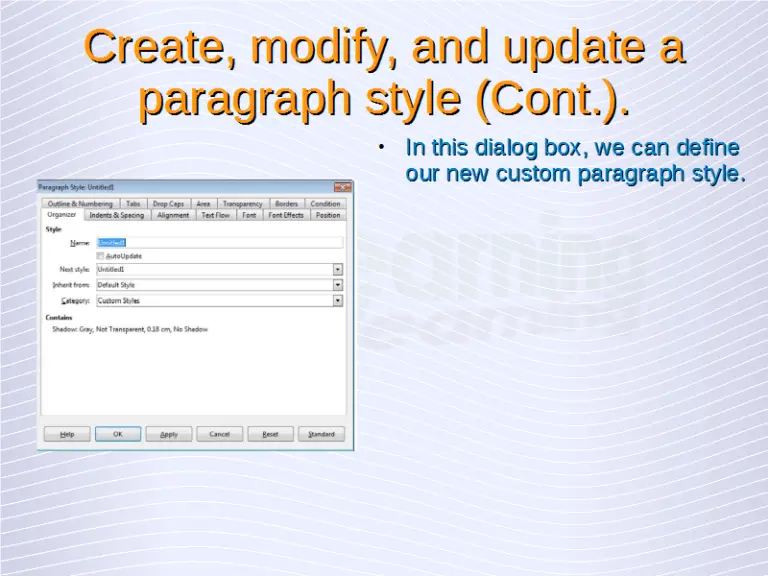 Advanced Word Processing – Paragraph Styles