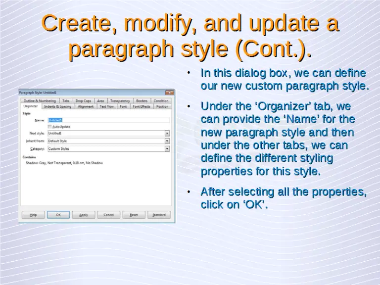 Advanced Word Processing – Paragraph Styles
