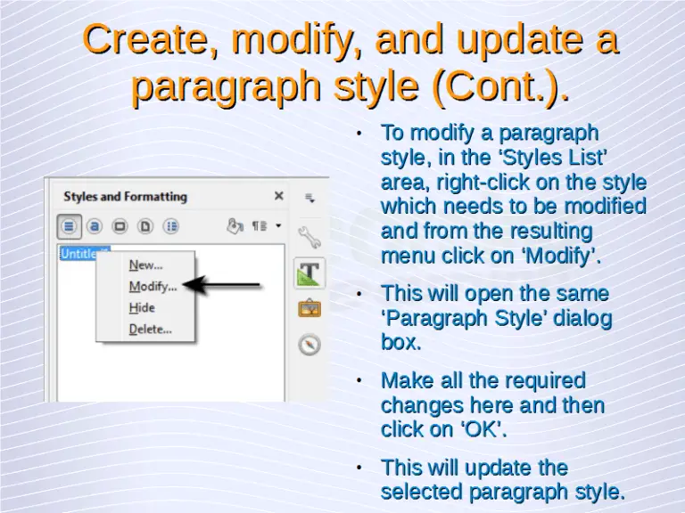 Advanced Word Processing – Paragraph Styles
