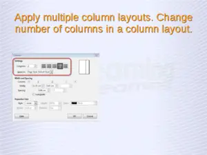 Advanced Word Processing – Columns