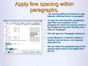 Advanced Word Processing – Paragraphs