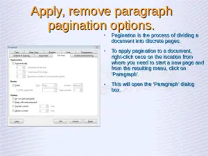 Advanced Word Processing – Paragraphs