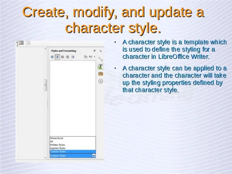 Advanced Word Processing – Styles