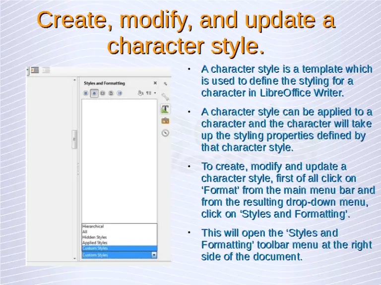 Advanced Word Processing – Styles