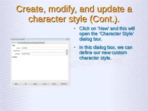 Advanced Word Processing – Styles