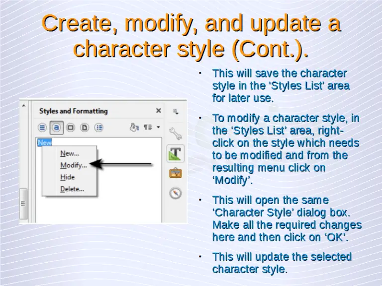 Advanced Word Processing – Styles