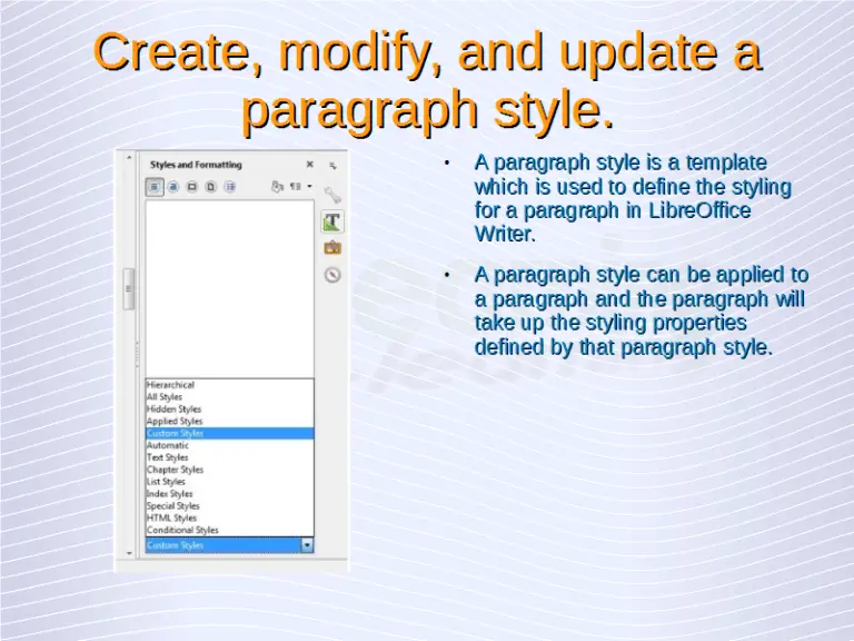 Advanced Word Processing – Paragraph Styles