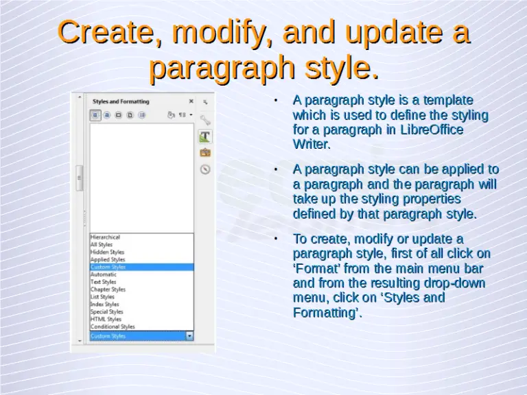Advanced Word Processing – Paragraph Styles