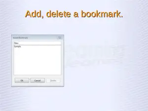 Advanced Word Processing – Bookmarks