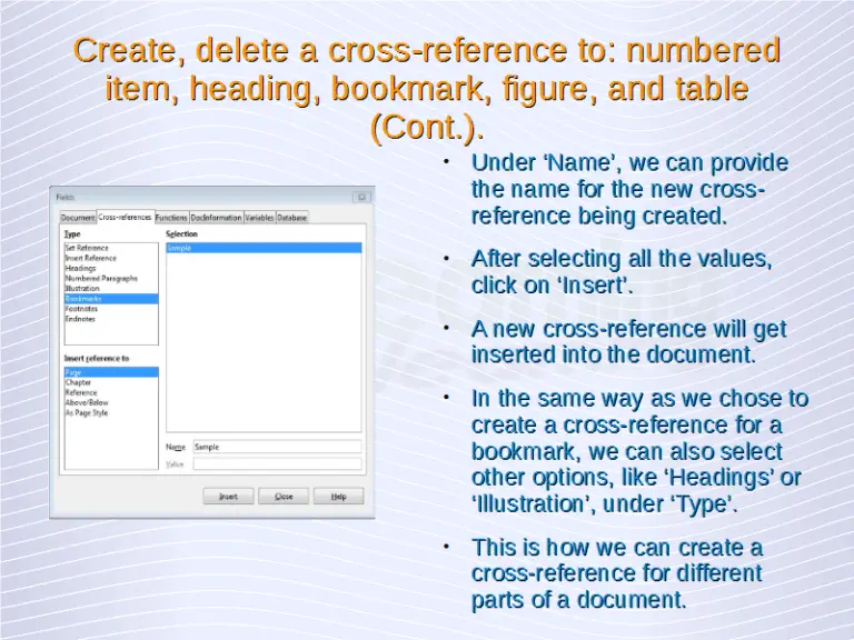 Advanced Word Processing – References