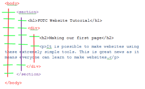 Adding Text to our HTML page