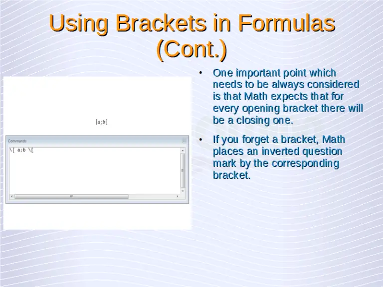 Math - Formula Layouts