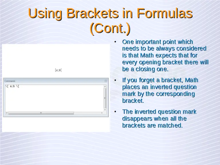 Math - Formula Layouts