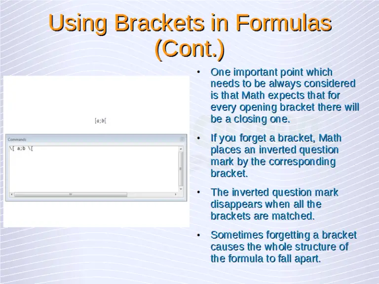 Math - Formula Layouts