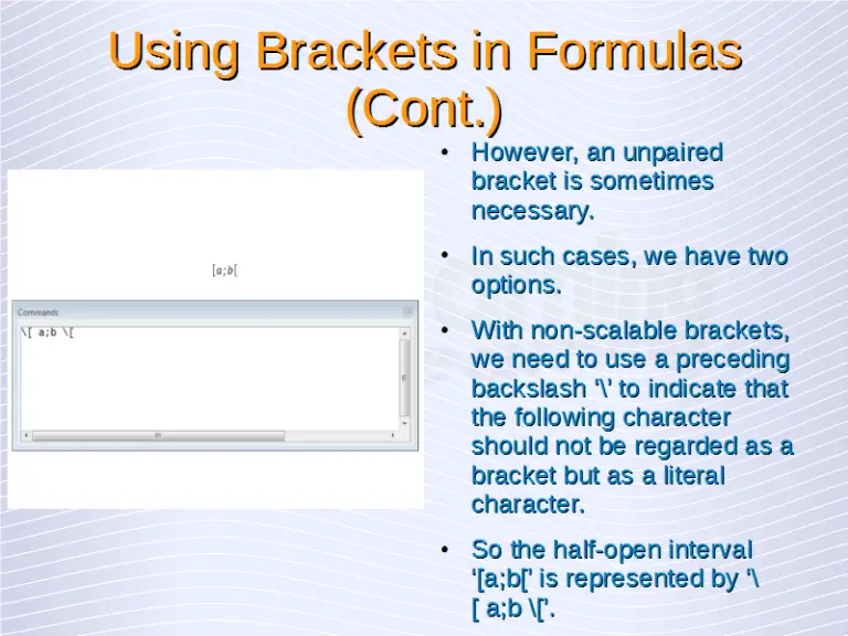 Math - Formula Layouts